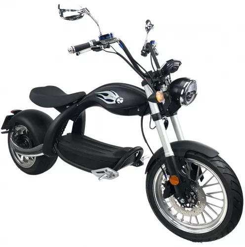 Scuter electric BILI COCO CHOPPER 2000W 20Ah negru mat BBSKUTER0116