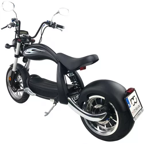 Scuter electric BILI COCO CHOPPER 2000W 20Ah negru mat BBSKUTER0116