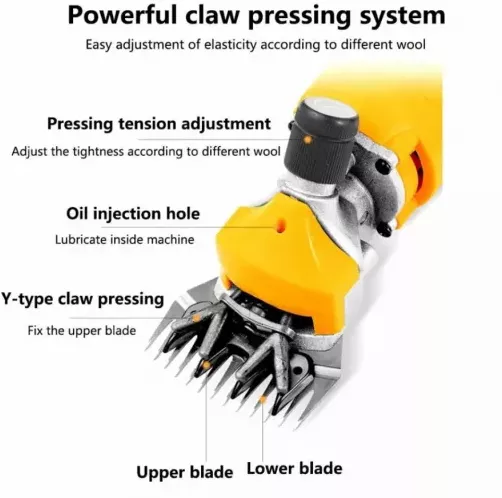 Aparat electric profesional pentru tuns oi 750 W cu 2800 r/min si 6 ...