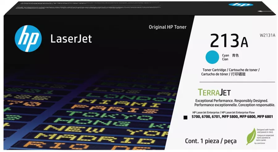 Toner HP LaserJet original 213A Cyan W2131A - cel.ro