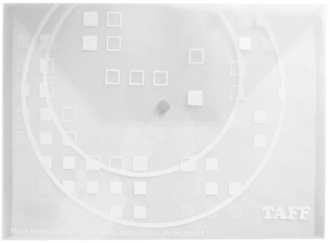Mapa plastic tip plic A4 cu buton Taff Transparent MAPATAFF-ALB - cel.ro