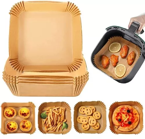 Set hartie de copt pentru friteuza cu aer cald 50 bucati unica ...