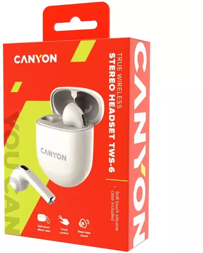 Casti True Wireless Canyon TWS-6 Bluetooth Touch Control Gaming Mode ...