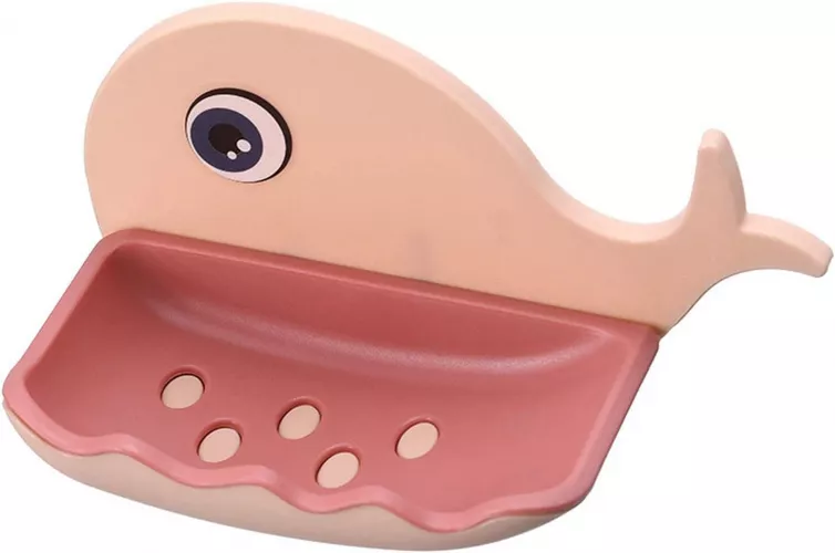 Sapuniera Zola® in foarma de mini balena roz ZK12413QWS45roz - cel.ro