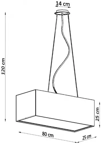Candelabru SANTA BIS 80 negru SL.0780 - cel.ro
