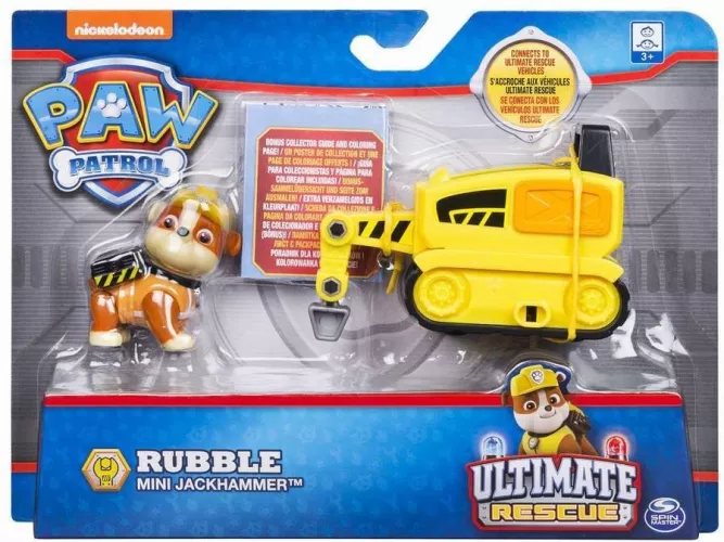 PATRULA CATELUSILOR VEHICULE CU FIGURINE ULTIMATE RESCUE RUBBLE ...