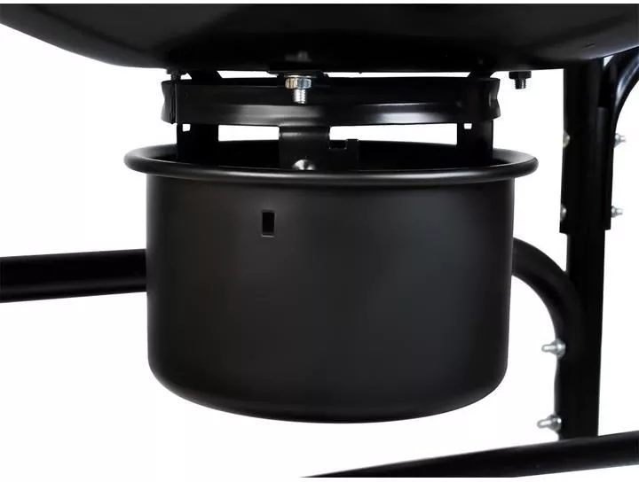 Gratar gradina grill rotund cu roti capac rafturi 44 cm 116x40x100 cm ...