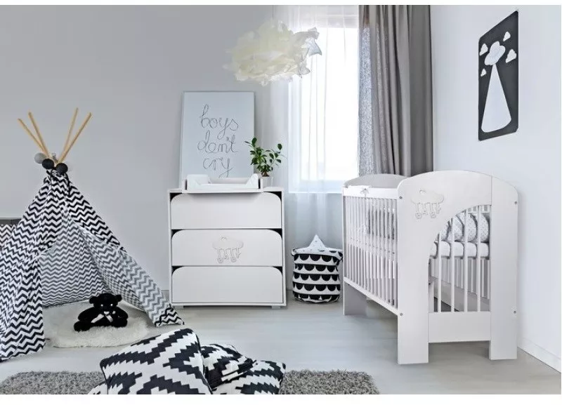 Mobilier Camera copii Si Bebelusi KLUPS NEL CLOUD Alb NANKD80124 - cel.ro