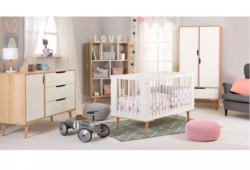 Mobilier Camera copii Si Bebelusi KLUPS SOFIE Alb Natur NANKD80117 - cel.ro