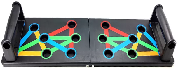 Placa multifunctionala fitness pentru flotari 10 pozitii pliabil ...