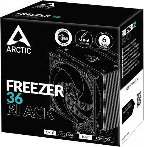 Cooler CPU ARCTIC AC Freezer 36 Black acfre00123a - cel.ro