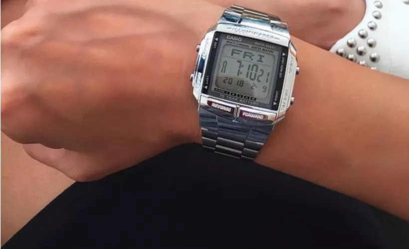 Ceas Casio Vintage Edgy Databank DB-360-1ASDF CC-DB3601A - cel.ro