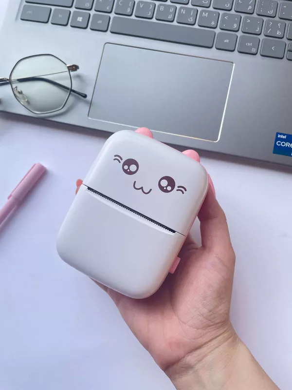 Mini imprimanta termica cu Bluetooth Zola rola de hartie inclusa ...
