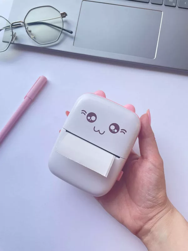 Mini imprimanta termica cu Bluetooth Zola rola de hartie inclusa ...