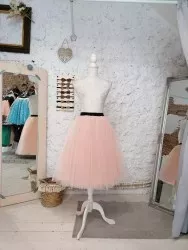 Fusta tulle roz pal 0xi_139 - cel.ro