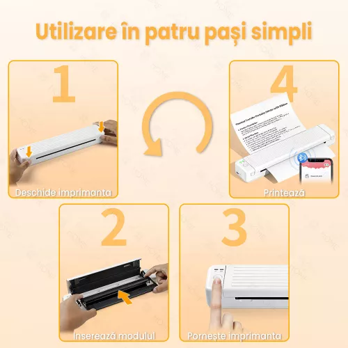 Imprimanta termica portabila A4 GlowforHome fara fir fara tus A4 ...