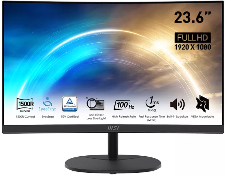 Monitor LED MSI Pro MP2412C Curbat 23.6 inch FHD VA 1 ms 100 Hz PRO ...