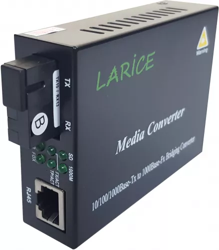 Gigabit media converter side B 1550/1310nm 20 km SC MCL-1000W/SC20B