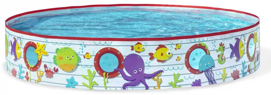 Piscina cu perete rigid MarinAqua 1.52 x 0.25 m perete din PVC podea de ...