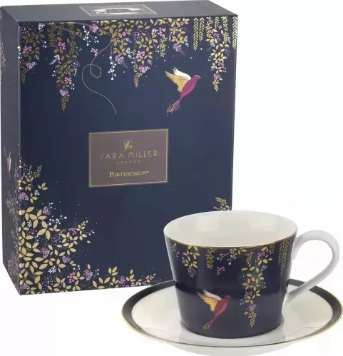 Chelsea ceasca cu farfurie ceai Navy smcn78924-xg - cel.ro