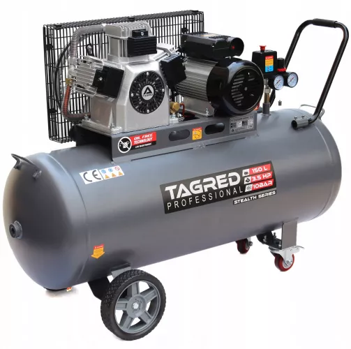 Compresor aer 150L 10BAR fara ulei 650Lmin 3500W 4.8CP TA3392 olh0 ...