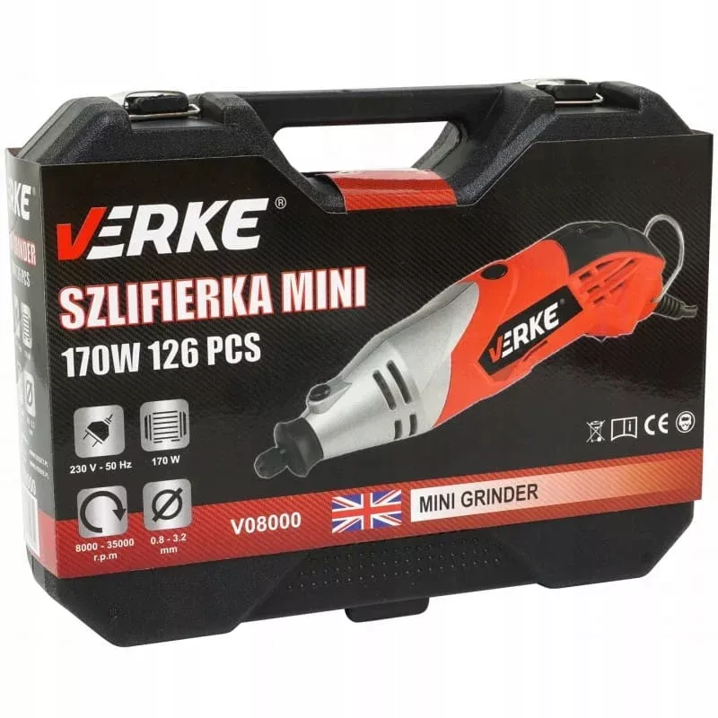 Set polizor freza mini 170W biax + accesorii 126piese V08000 v74h ...