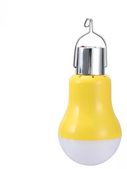 Bec LED cu acumulator si panou solar si carlig prindere SOLARE27 - cel.ro