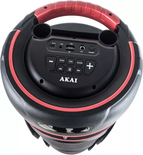 Boxa Portabila Akai Party Speaker 300 50W Radio USB micro-SD Negru ...
