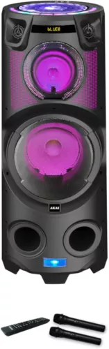 Boxa portabila activa Akai Party Speaker 500 300W Bluetooth Radio FM ...