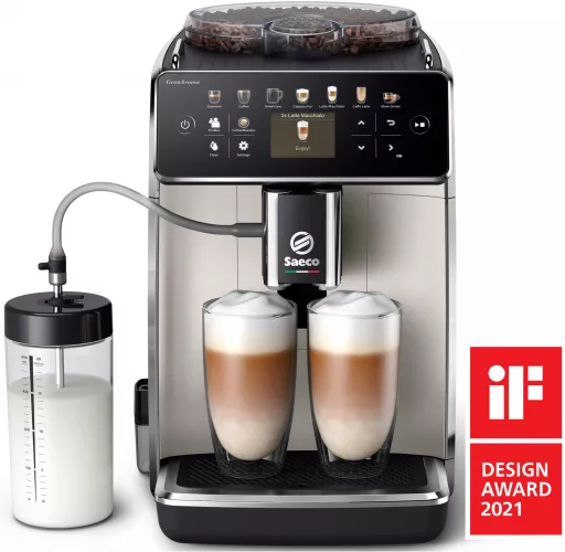 Espressor automat Saeco GranAroma SM6582/30 sistem de lapte Latte Duo ...