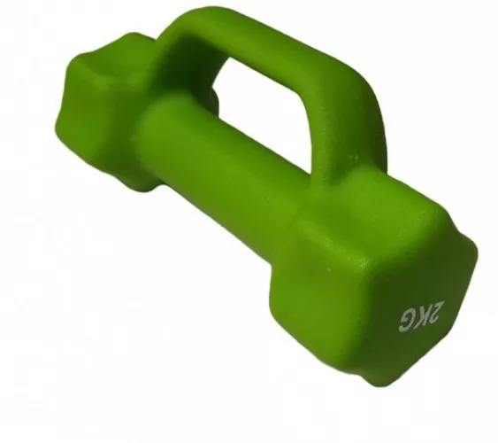 Set 2 greutati fitness Zola® maner cu priza 2x2 kg atizgarieturi verde