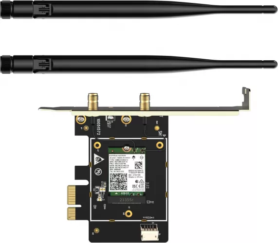 Placa de Retea Wireless Tenda E33 Wi-Fi 6E Tri-Band AX5400 Bluetooth 5. ...