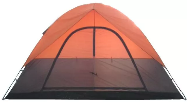 Cort Camping De 4 Persoane Colorat Din Poliester Este Prevazut Cu Folie ...