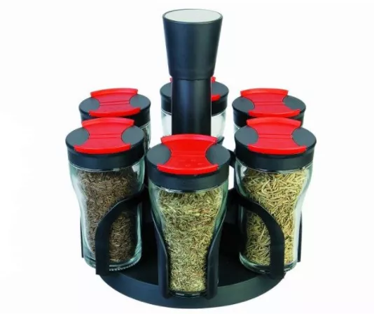 Set Klausstech De 7 Recipiente Pentru Condimente Rotativ Elegant Si ...