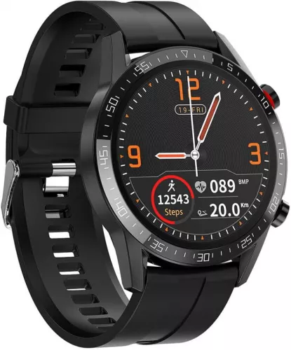 Ceas smartwatch negru monitorizare somn ritm cardiac apel Bluetooth ...