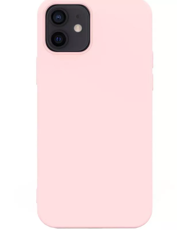 Husa de protectie Lemontti Silicon Soft Slim pentru Iphone 12 Mini Pink ...