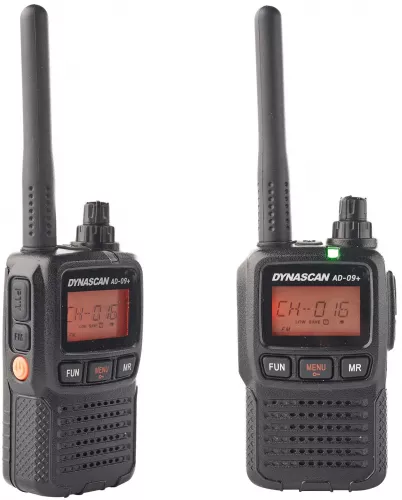 Statie radio portabila PMR PNI Dynascan AD-09 + 446MHz 0.5W 16CH set cu 2 buc - cel.ro