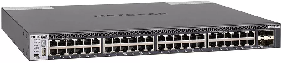 Switch NetGear XSM4348CS-100NES Managed 48 de porturi 10G Ethernet 2x ...