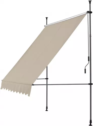 Copertina Retractabila Bej pentru Terasa Dimensiuni 150x120x200-300 cm ...
