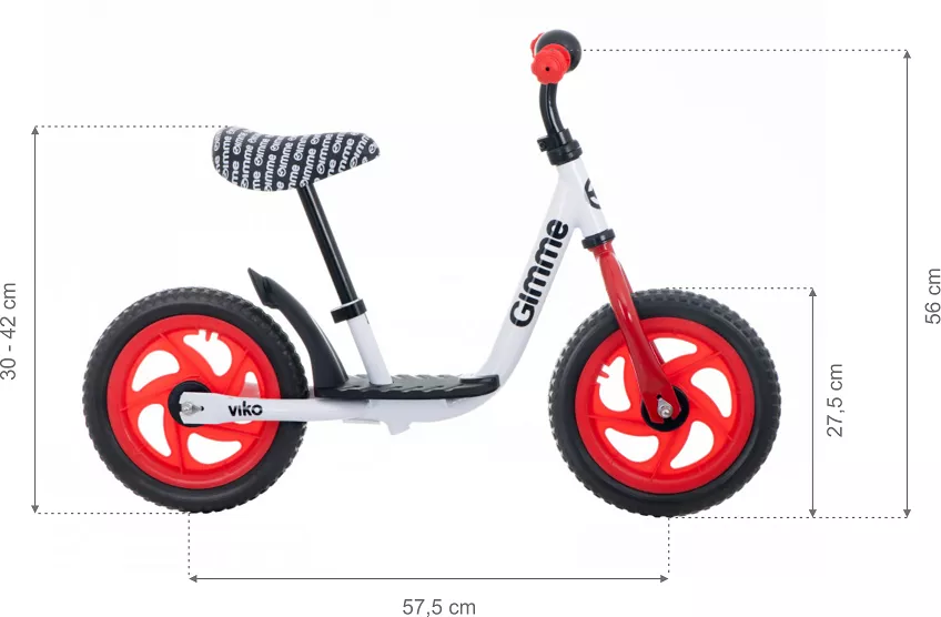 Bicicleta Balance bike with stand Viko -Rosu gdts_640408897 - cel.ro