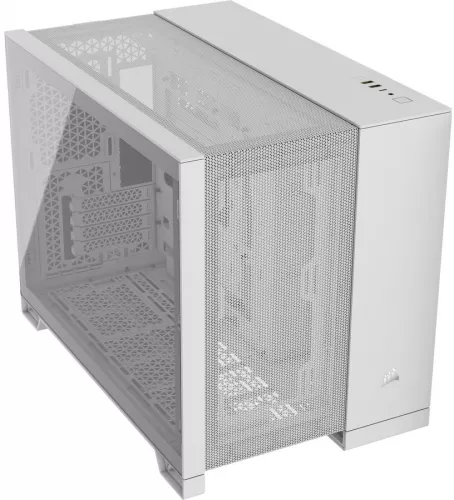 Carcasa Corsair 2500D AIRFLOW Tempered Glass Micro-ATX Alb CC-9011264 ...
