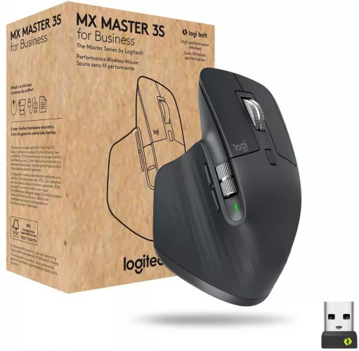 Mouse wireless Logitech MX Master 3S Bluetooth 8000 DPI Negru 910-006582 - cel.ro