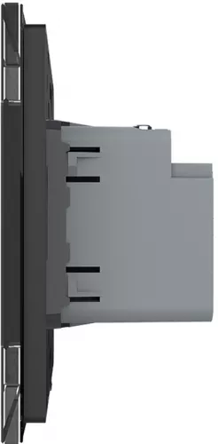 Priza USB Type-C Livolo cu Rama din Sticla Negru VL-FCUC-2BP-12 - cel.ro