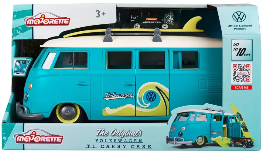Set Majorette VW The Originals T1 Carry Case cu 2 vehicule S212055010 ...