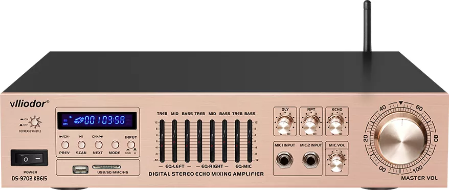 Amplificator Vlliodor 250w Display Digital Usb Sd Card Bluetooth pll4 ...