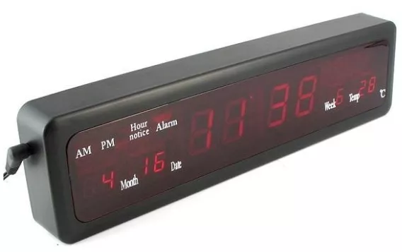 Ceas De Birou Klausstech Display Digital Afiseaza Ceasul Temperatura ...