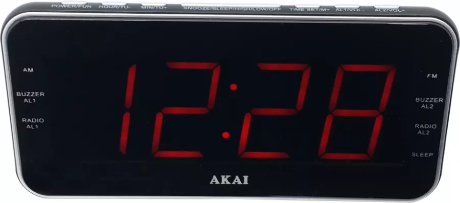 Radio Profesional Cu Ceas Akai Tuner Radio Fm/am Diagonala Display 1 8 ...