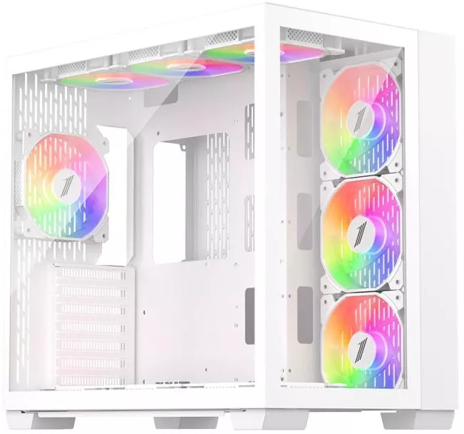 Carcasa acvariu 1STPLAYER Gaming MV8 Cube Tower ATX Alb mv8 white - cel.ro