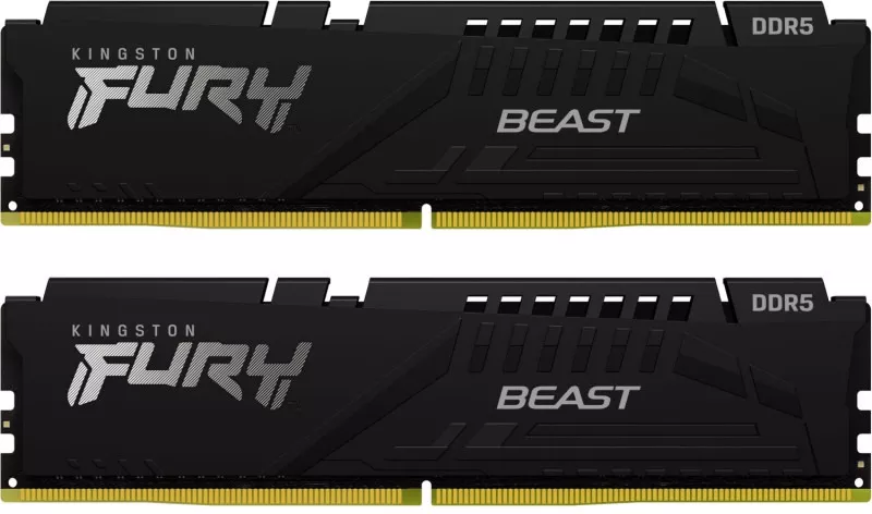 Kit Memorie RAM Kingston FURY Beast 32GB 2x16GB DDR5 6000MHz CL30 Dual ...