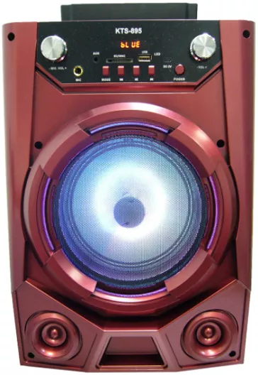 Boxa Portabile Putere 120 W Design Modern Rosu sq2o_225787773 - cel.ro